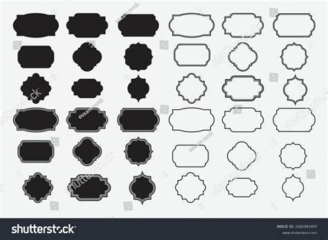 Frames Symbols Illustrations Elements Design Stock Vector Royalty Free 2282992497 Shutterstock