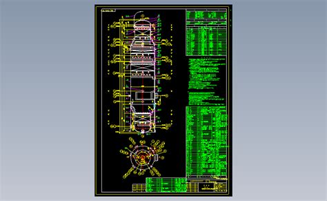 减压塔 Autocad 2004 模型图纸免费下载 懒石网