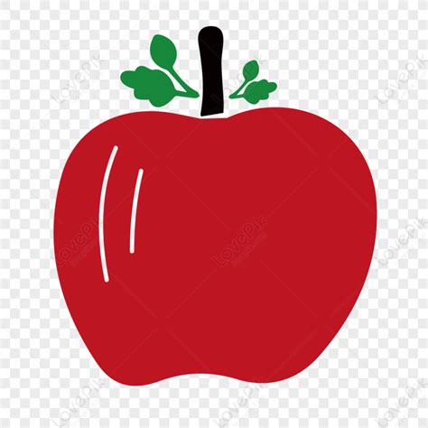크리 에이 티브 빨간색 만화 애플 그래픽사과아름다운 Png 일러스트 무료 다운로드 Lovepik