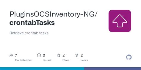 Github Pluginsocsinventory Ngcrontabtasks Retrieve Crontab Tasks