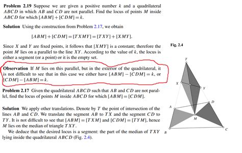 Contest Math Finding Locus Of Points N Outside A Convex