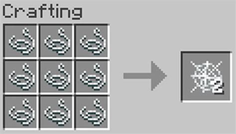 Craftable Cobwebs Minecraft Data Pack