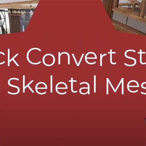 Convert Static Mesh To Skeletal Mesh Quick Unreal 5 Community Tutorial