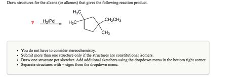 Solved Draw structures for the alkene (or alkenes) that | Chegg.com