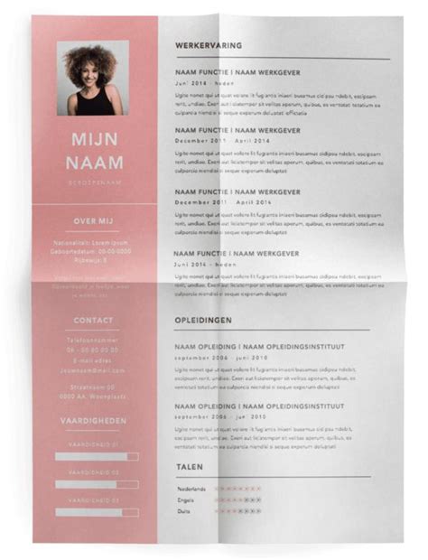Cv Maken In Word Download De Mooiste Ontwerpen‎ Start Direct Cv Ontwerp Template Cv