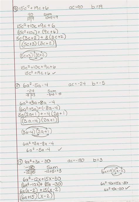 Algebra Alerts Algebra 1 And 2 Algebra 1 Lesson 10 3 Notes And HW Examples Thurs 3 26