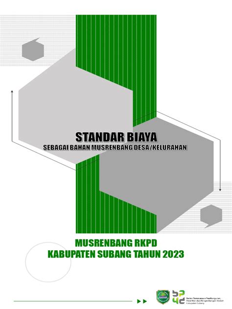 5. BUKU PEDOMAN STANDAR BIAYA SBG BAHAN MUSRENBANG TH 2022 | PDF