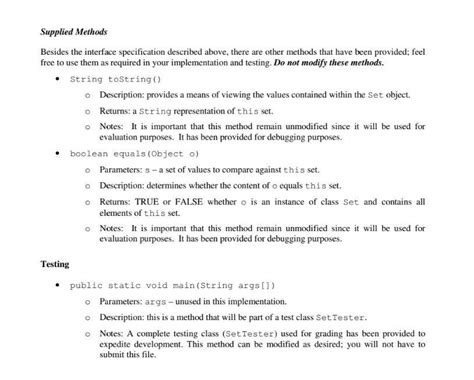 Solved Project Set Class In This Project You Will Chegg Com