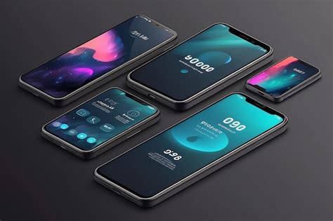 Premium Photo Realistic Smartphone Mockup Device Ui Ux Mockup For Presentation Template