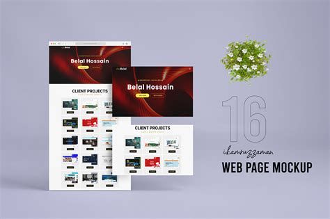 Web Page Mockup Design On Behance