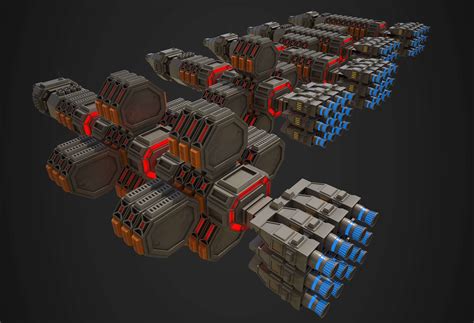 Modular Spaceship One 3d Model By Apuart
