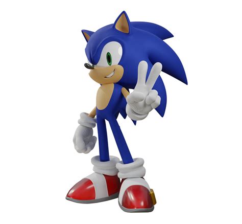 Sonic Running Pose Render Took The Sonic Forces Model And Made A