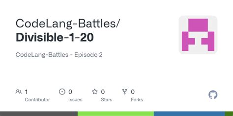 Github Codelang Battlesdivisible 1 20 Codelang Battles Episode 2