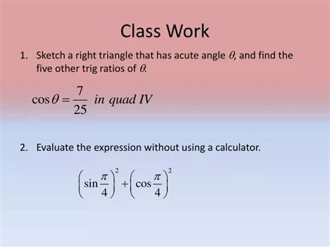 Ppt Class Work Powerpoint Presentation Free Download Id 3112509
