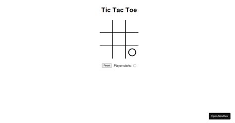 UNBEATABLE Tic Tac Toe Ai Codesandbox