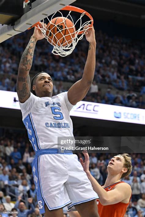 Armando Bacot Of The North Carolina Tar Heels Dunks Over Hunter Tyson News Photo Getty Images