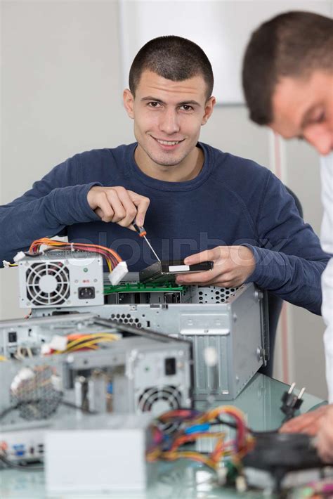 Young Computer Engineering Student Stock Image Colourbox