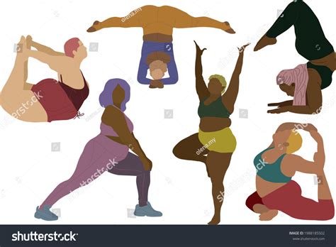 Group Nude Yoga Over Royalty Free Licensable Stock Illustrations Drawings Shutterstock