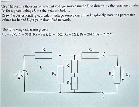 Use Thévenins Theorem Equivalent Voltage Source Method To Determine