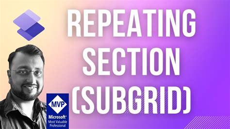 Power Pages And Repeating Section Subgrid