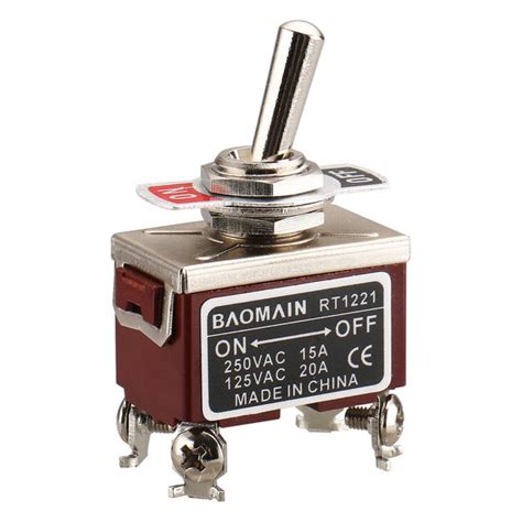 Baomain Toggle Switch Dpst Onoff 2 Position 250vac 15a 125vac 20a 12