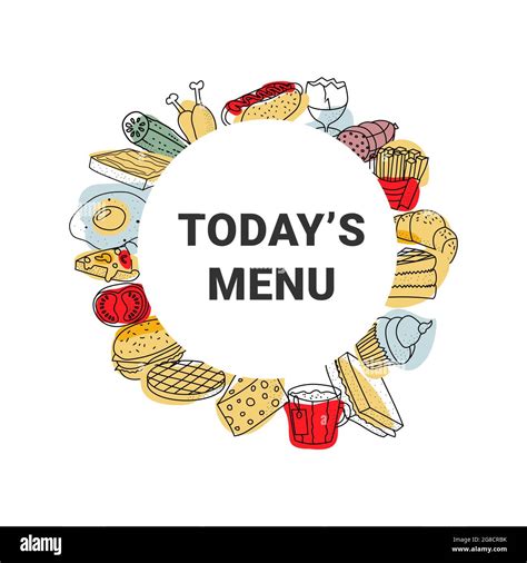Todays menu Stock Vector Images - Alamy