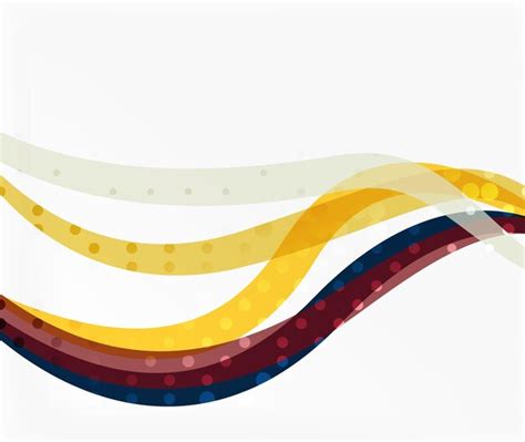 Premium Vector Vector Dotted Curve Waves Abstract Background