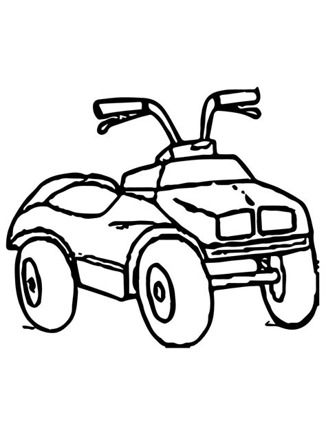 Quad Atv Coloring Pages Coloringlib