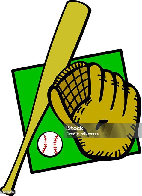 Baseballausstattung Stock Vektor Art Und Mehr Bilder Von Athlet Athlet Ausrüstung Und Geräte