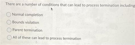 Solved There Are A Number Of Conditions That Can Lead To