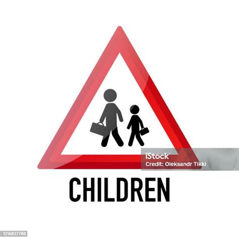 아이들은 앞서 도로를 건너 정보 및 경고 알림 및 주의 현실적인 국제 도로 교통 도로 표지판 학습 교육 운전 과정 라이센스