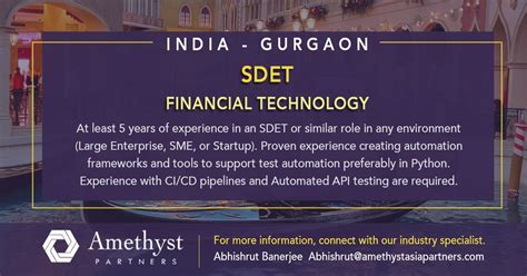 Sdet Financialtechnology Largeenterprise Sme Startup