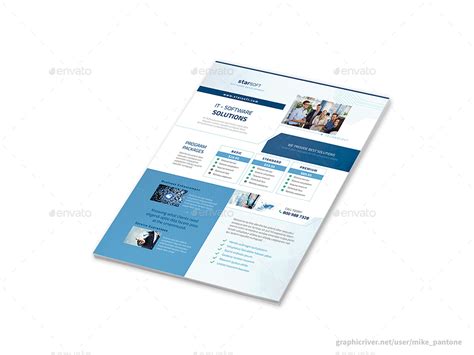 Software Business Flyers 4 Options Print Templates Graphicriver