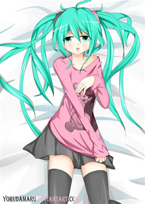 Hatsune Miku On Bed By YoruDamaru On DeviantArt