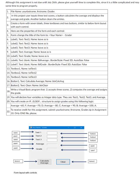 Solved I Have A Visual Basic Project That I Have To