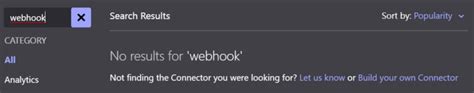 Cannot Find Incoming Webhook Connector In Microsoft Teams Stack Overflow