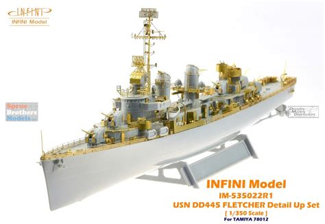Infim535022r1 1350 Infini Model Uss Fletcher Dd 445 Detail Up Set Tam