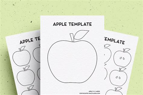Free Printable Apple Template Artofit
