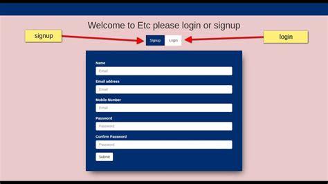 Bootstrap Login And Signup Form In One Page Using Html5 Css3bootstrap