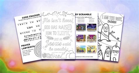 Easter Activity Booklet Easter Sunday