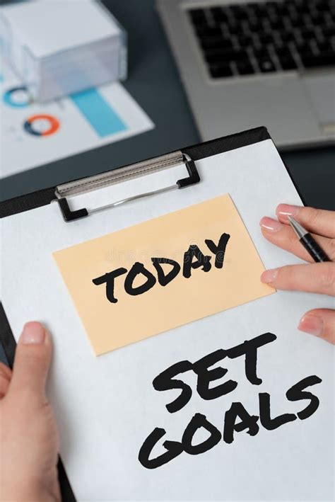 Text Showing Inspiration Set Goals. Business Showcase Defining or ...