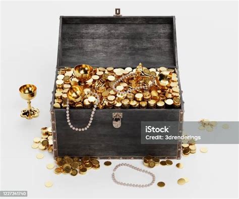 보물 상자의 사실적인 3d 렌더링 보석함에 대한 스톡 사진 및 기타 이미지 보석함 0명 3차원 형태 Istock