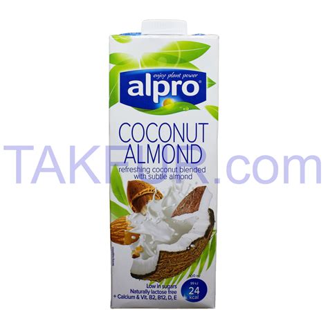 Напиток кокосово-миндальный Alpro 1л купить онлайн с доставкой в офис ...