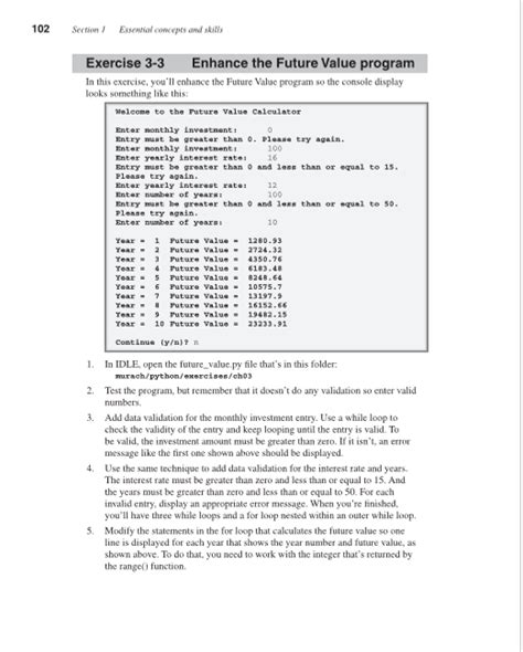 Solved 102 Section Essential Concepts And Skills Exercise