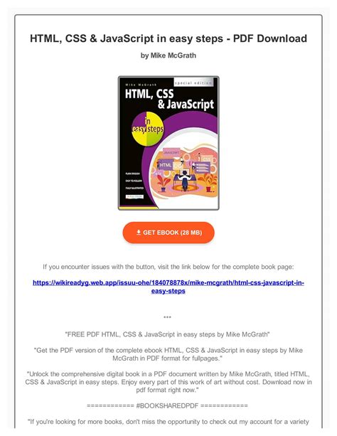 Free Pdf Html Css And Javascript In Easy Steps By Mike Mcgrath By