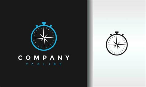 Compass Timer Logo 26267052 Vector Art At Vecteezy