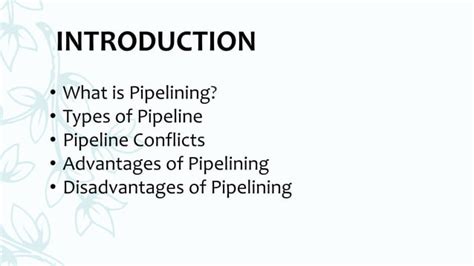 pipelining powerpoint presentation pptx