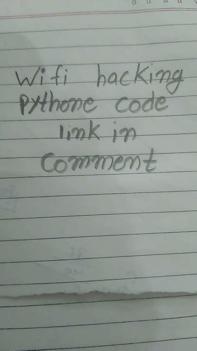Wifi Hacking Python Code Youtube