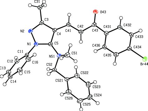The Molecular Structure Of II R Br Showing The Atom Labelling Download Scientific