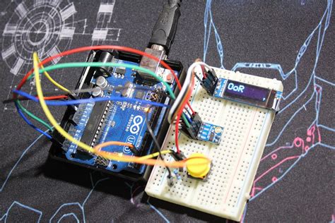 measure distance using vl53l0x tof laser range sensor arduino oled